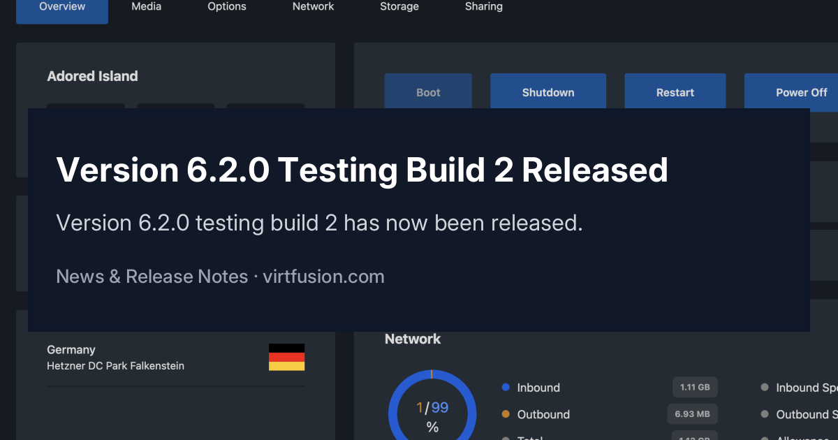 Version 6.2.0 Testing Build 2 Released